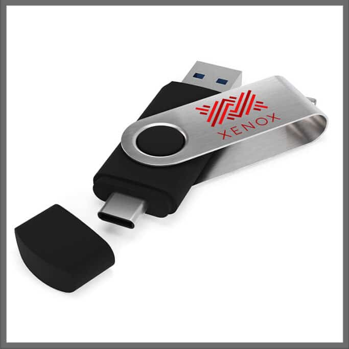 Clé USB publicitaire type-C 3.0 personnalisable Twister